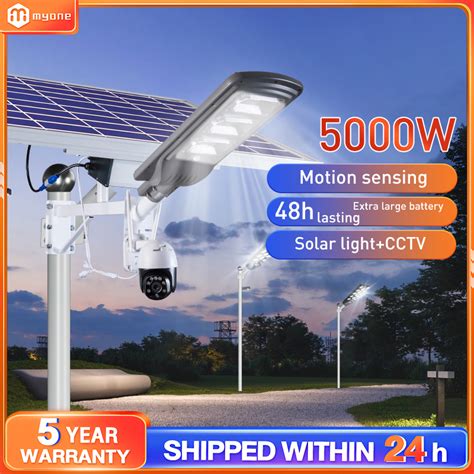 Lampu Solar Cctv Camera 5000w Street Light Security Cameras Outdoor