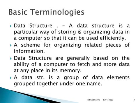 Unit 1 Data Structures Introduction L1pptx Databases Computer