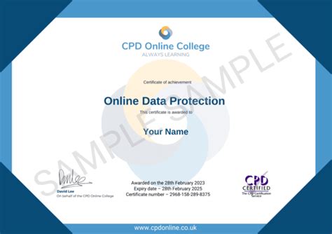 Online Data Protection Course Cpd Online Training