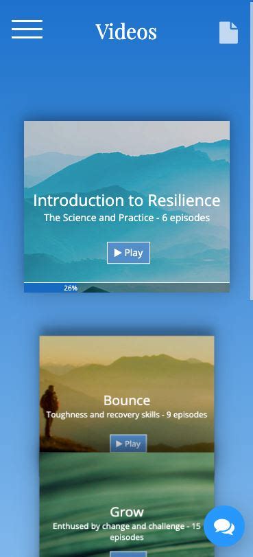 Resilience App Mobile App The Best Mobile App Awards