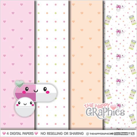 Medicine Digital Paper Digital Pattern Prescription Medical Cute