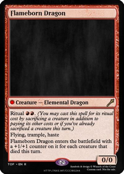Mtgnexus Flameborn Dragon