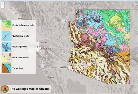 Arizona Geology Interactive Geologic Map Of Arizona Now Online