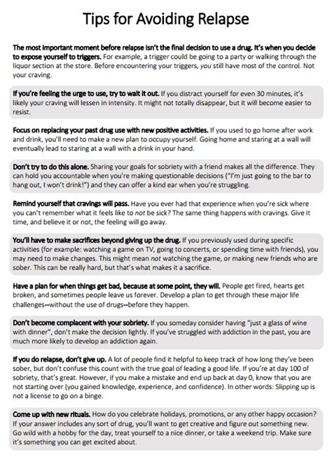 Relapse Prevention Artofit