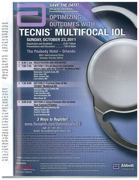 Tecnis Multifocal Iol Review Of Ophthalmology