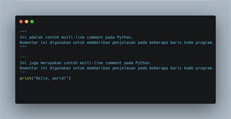 Belajar Python 05 Python Syntax Comment — Artikel Minarsih Tech
