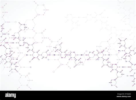 Abstract Technology Hexagonal Background Connection Structure Science Style Vector Stock