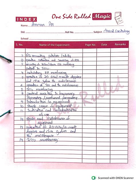 Ecg Practical File Pdf