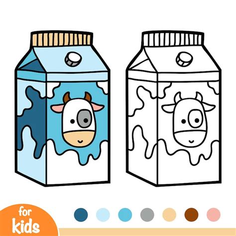 Dibujos Para Colorear De Productos Lácteos