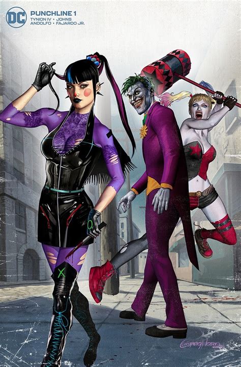 Punchline 1 Greg Horn Exclusive Variants 3 Pack Origin Harley Quinn