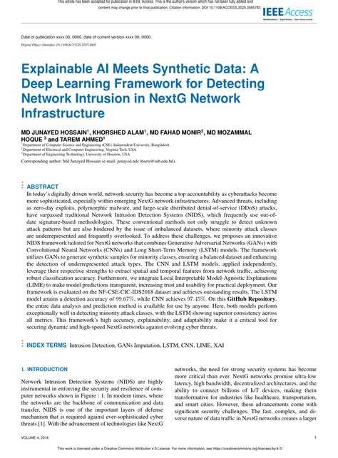 Pdf Explainable Ai Meets Synthetic Data A Deep Learning Framework