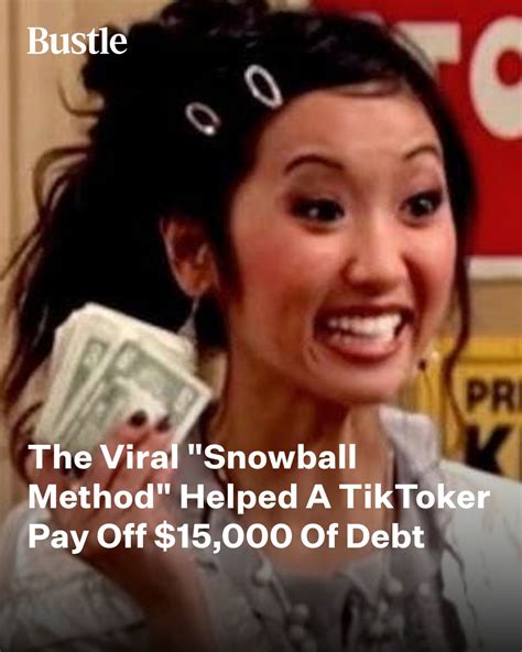 Bustle Heres How To Pay Off Debt Using The Viral Snowball Method