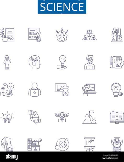 Science Line Icons Signs Set Design Collection Of Science Research Technology Experiment