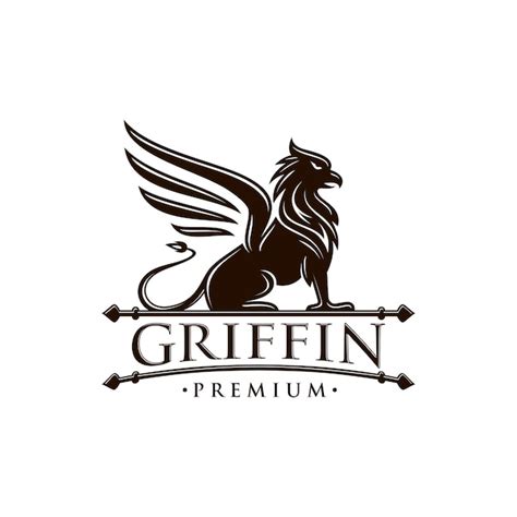 Premium Vector Heraldry Griffin Logo Design