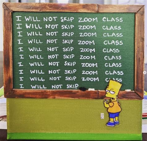 Bart Simpson Chalkboard Meme At Genwinterblog Blog