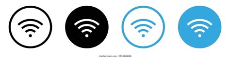 Wireless Wifi Icon Signal Symbol Internet Stock Vector Royalty Free