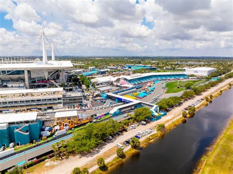 Aerial View Of The Hard Rock Stadium After The Miami Grand Prix Race