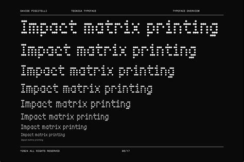 Tecnica Free Dot Matrix Display Font Behance