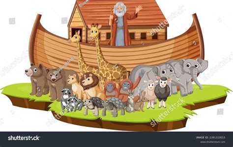 Noah Bible Clip Art Noah S Ark Bible Story Illustration Stock