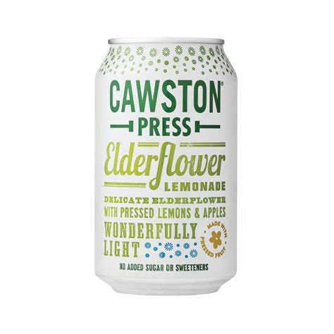 Cawston Press Elderflower Lemonade 24x330ml Cans103 Printer Base