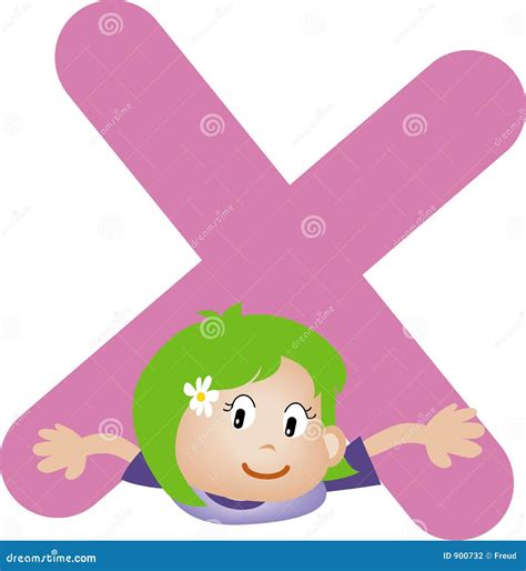 Letter E Girl Vector Illustration 3521334