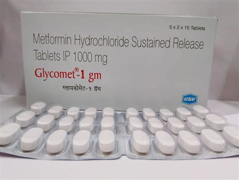 Glycomet 1gm Tablet Sr 1000 Mg At ₹ 66strip In Nagpur Id 2854243297630