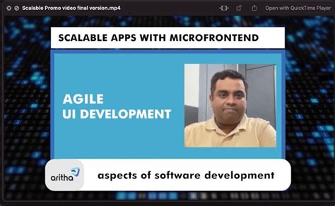 Video Aritha On Linkedin Scalable Apps With Microfrontend
