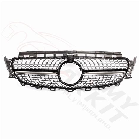 Mercedes Benz E Class W213 Diamond Grille Black Chrome Mercedes Benz