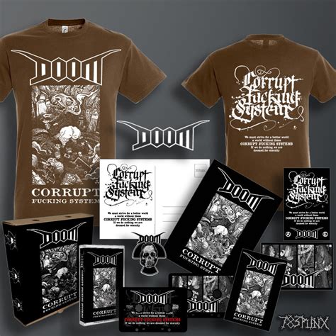 Doom Corrupt Fucking System Earth Boxset 783 Label Distro Merch Too Punk For