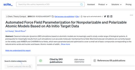 Automated Force Field Parameterization For Nonpolarizable And Polarizable Atomic Models Based On