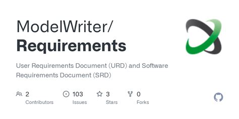 GitHub ModelWriter Requirements User Requirements Document URD And Software Requirements
