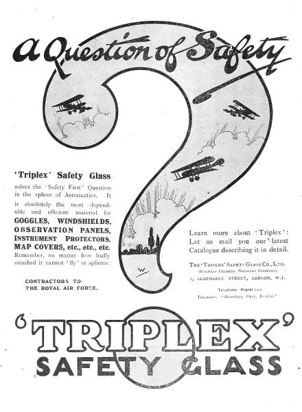 Triplex Safety Glass 1918 Triplex Safety Glass Co Ltd
