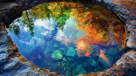 Reflective Prismatic Pools Pools With Prismatic Surfaces Reflecting The