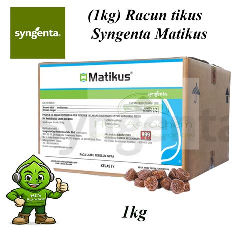 100g500g1kg Repack Rat Baitracun Perosak Tikus Syngenta Matikus