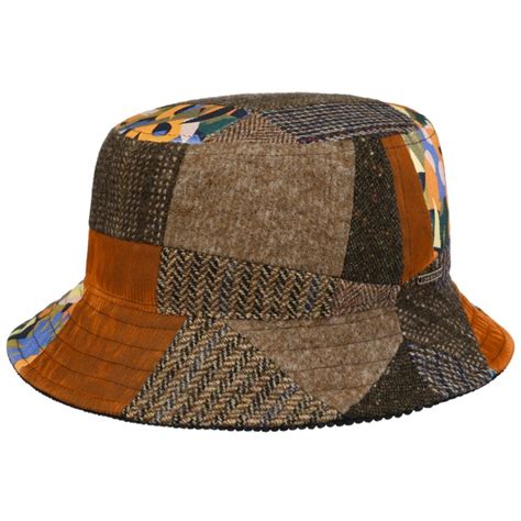 Patchwork Cloth Bucket Hat Stetsoneu