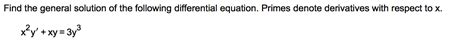 Solved Find The General Solution Of The Following