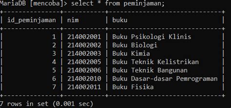Belajar SQL Join Table INNER LEFT RIGHT JOIN