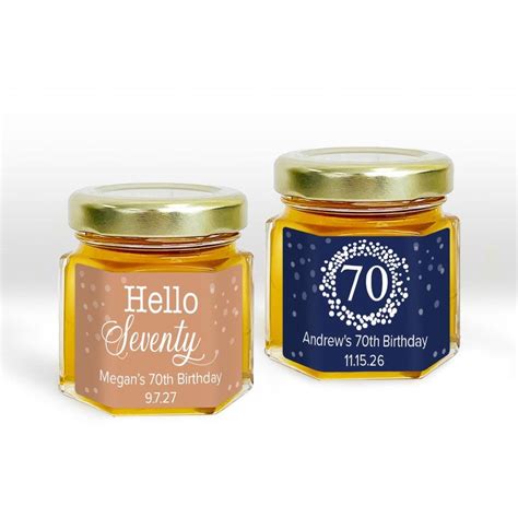 70th Birthday Favors Set Of 12 70th Birthday Personalized Wedding