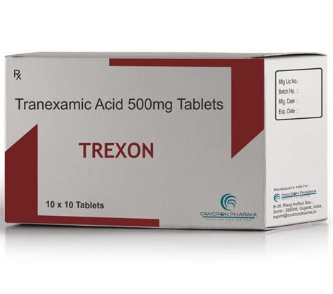 Tranexamic Acid Tablets At Best Price In Surat Id 6491383 Omicron