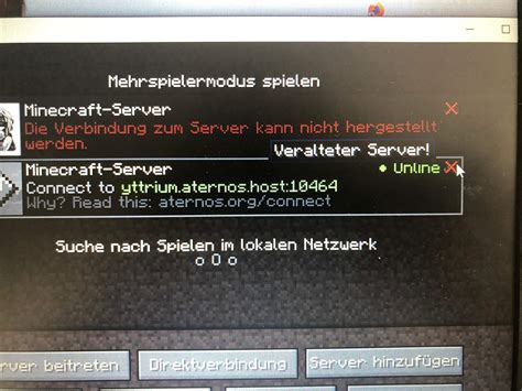 Minecraft Aternos Server Veraltet Computer Spiele Und Gaming