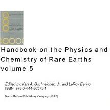 خرید و قیمت دانلود کتاب Handbook On The Physics And Chemistry Of Rare