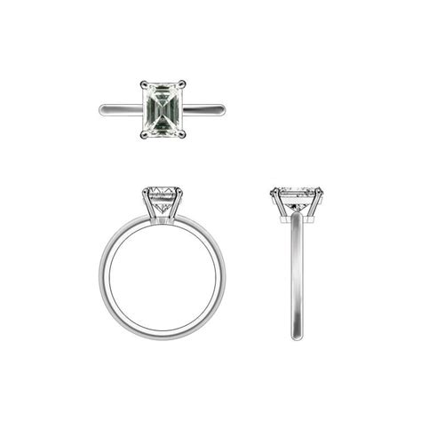 197 Carat Gia Emerald Cut Diamond Evs2 Buy It Loose Or With A