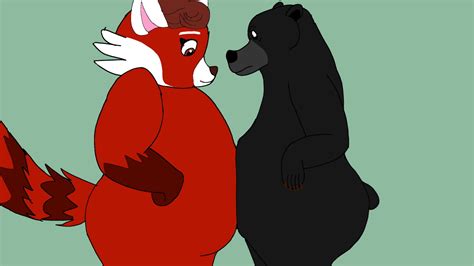 Panda Ming And Elinor Bear Belly Bumping By Erodrigu259 On Deviantart