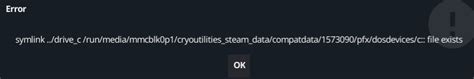 Sync Game Data Fails If Symlink Is Already There · Issue 116 · Cryobyte33steam Deck Utilities