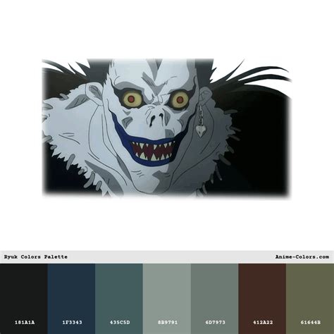 Ryuk Death Note Series Anime Colors