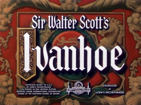 Ivanhoe 1952 Silver Scenes A Blog For Classic Film Lovers
