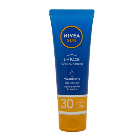 Nivea Sun Uv Face Facial Sunscreen Blue Wilko