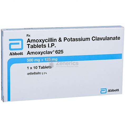Amoxyclav 625 Tablet Zenerics