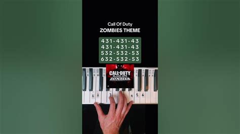 Cod Zombies Theme Piano Callofduty Blackops Pianolesson Youtube