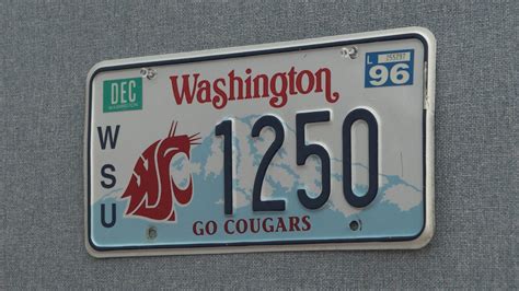 Wa Lawmakers Weigh New License Plates Rules Fox 13 Seattle